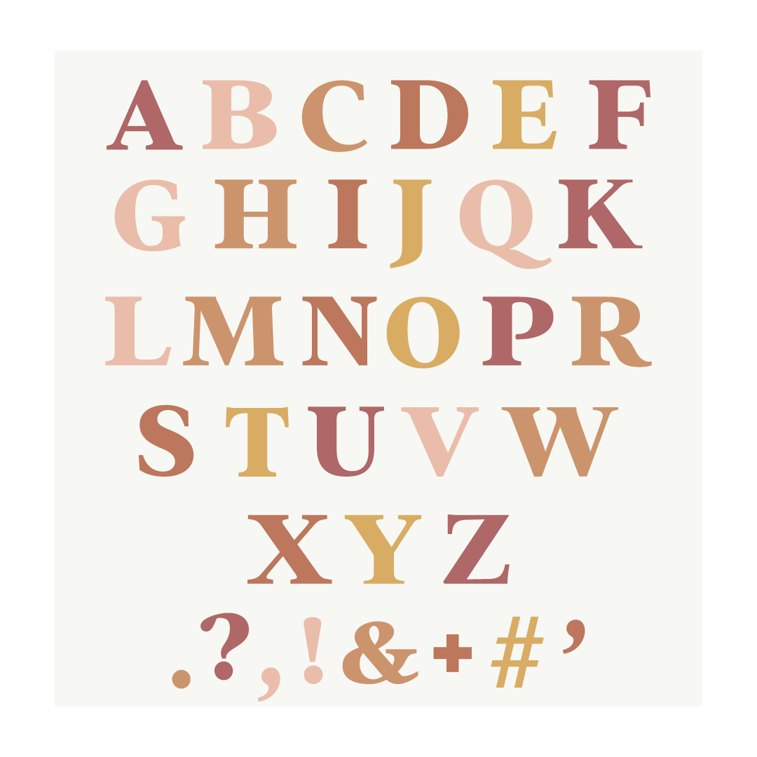 Classic Alphabet Wall Decal – Warm Decor for Kids's Spaces – Cool Kids ...
