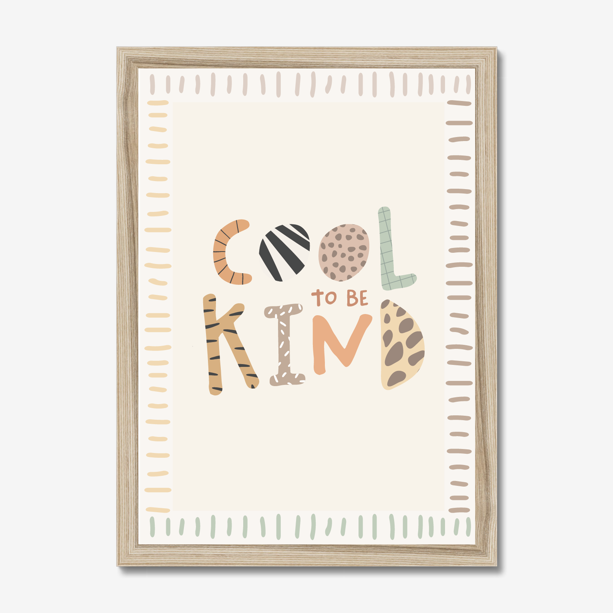Cool to Be Kind Print | Kids Quote Wall Art | Cool Kids Sticker Co.