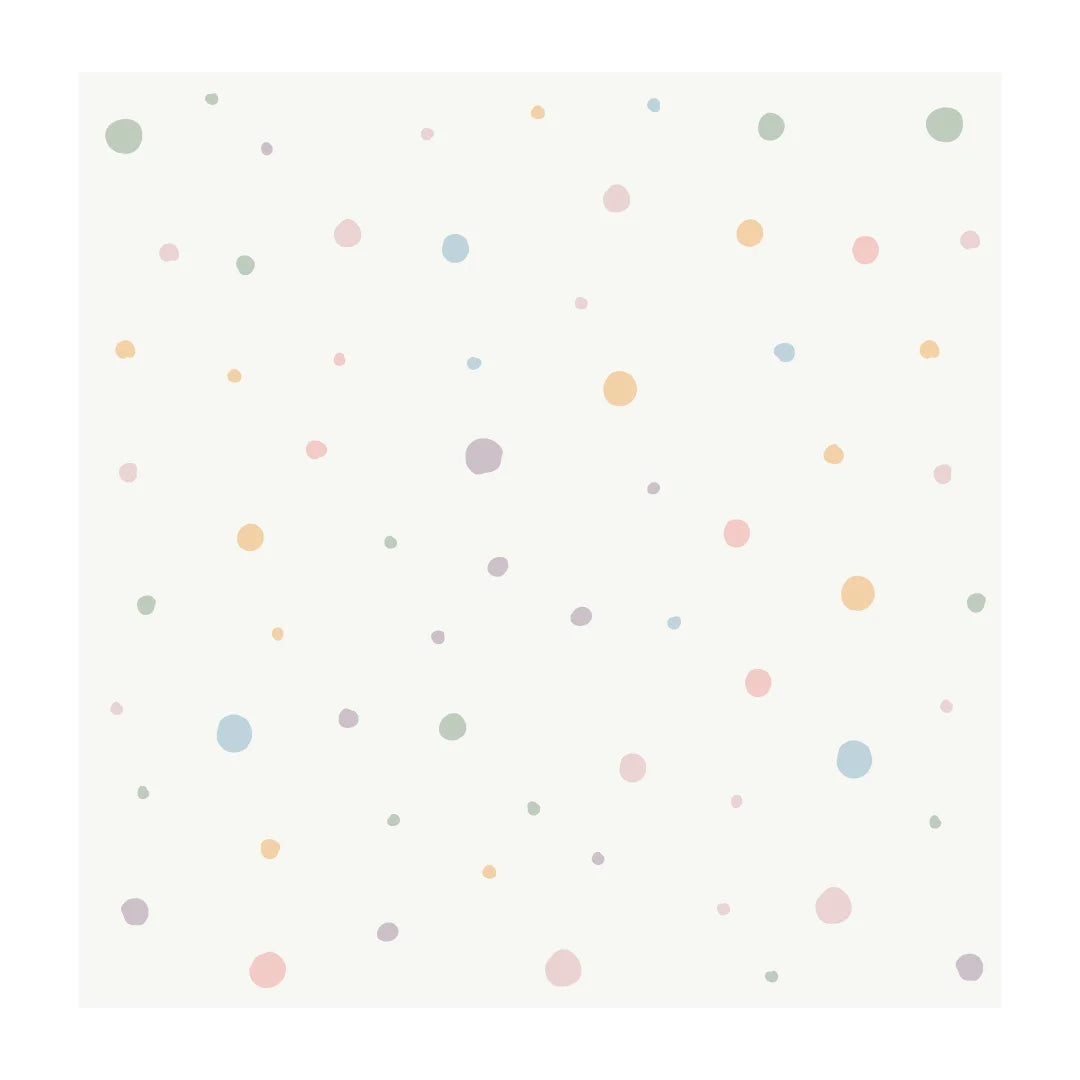 Pastel Polka Dot Wall Decals – Soft Multicoloured Dots for Kids Rooms ...