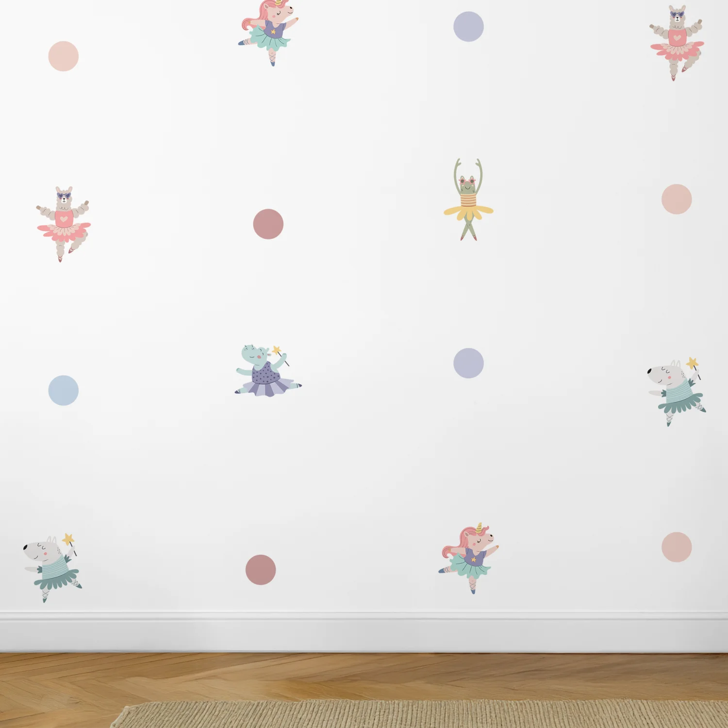 Animal Ballerina Co. Wall Decals | Ballerina Animal Stickers for Kids ...