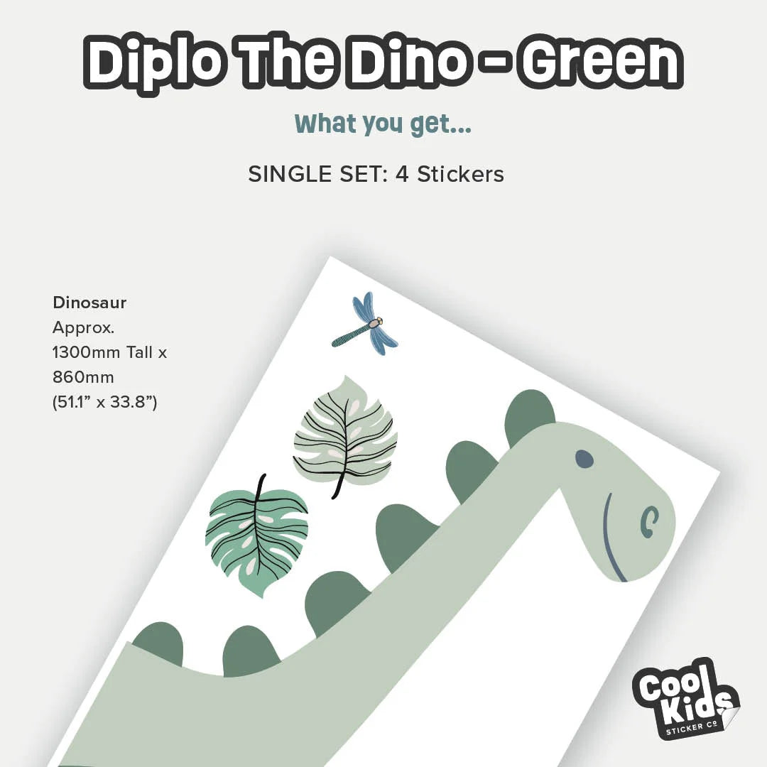 Diplo Dinos Kids Wall Decal | Cool Kids Sticker Co.