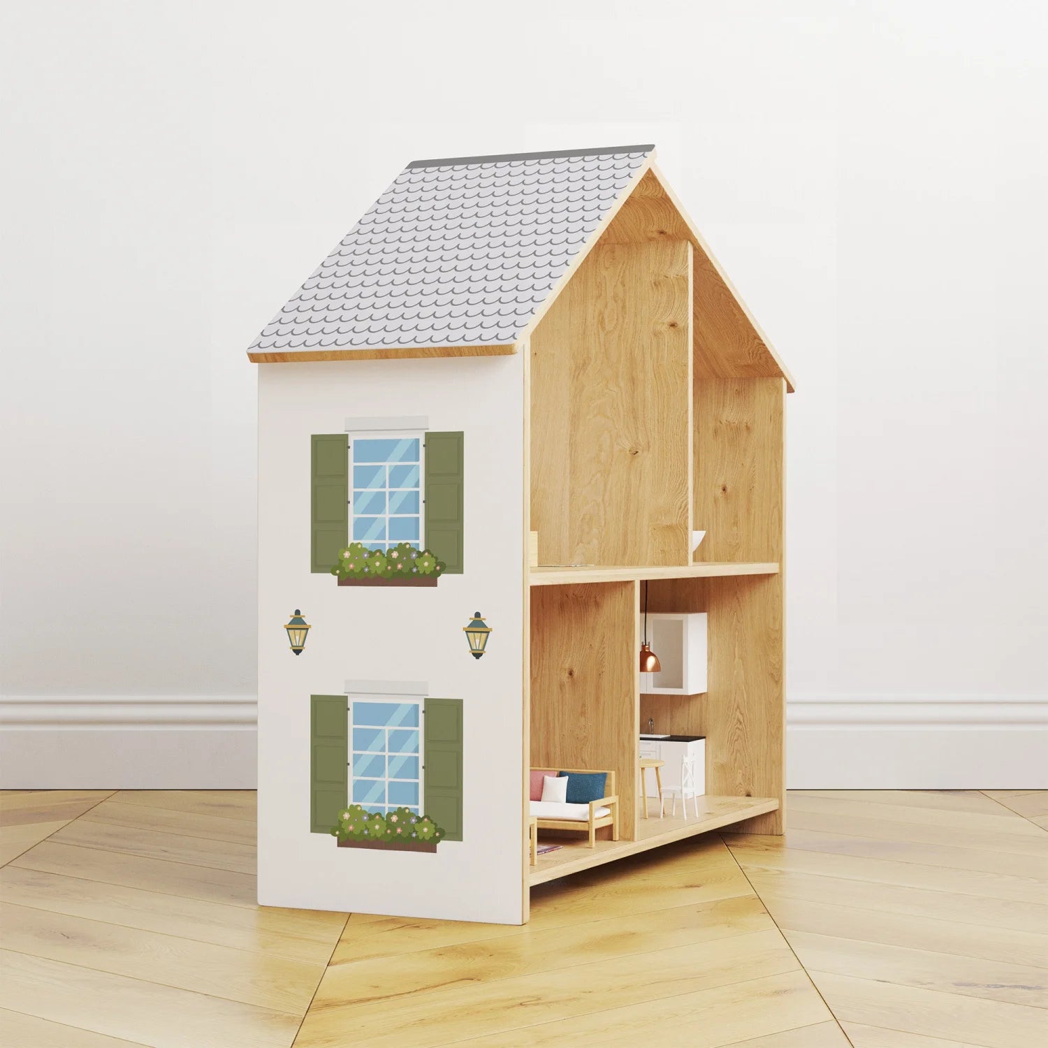 Dollhouse Exterior Decals – Window & Roof Set for IKEA Flisat – Cool ...