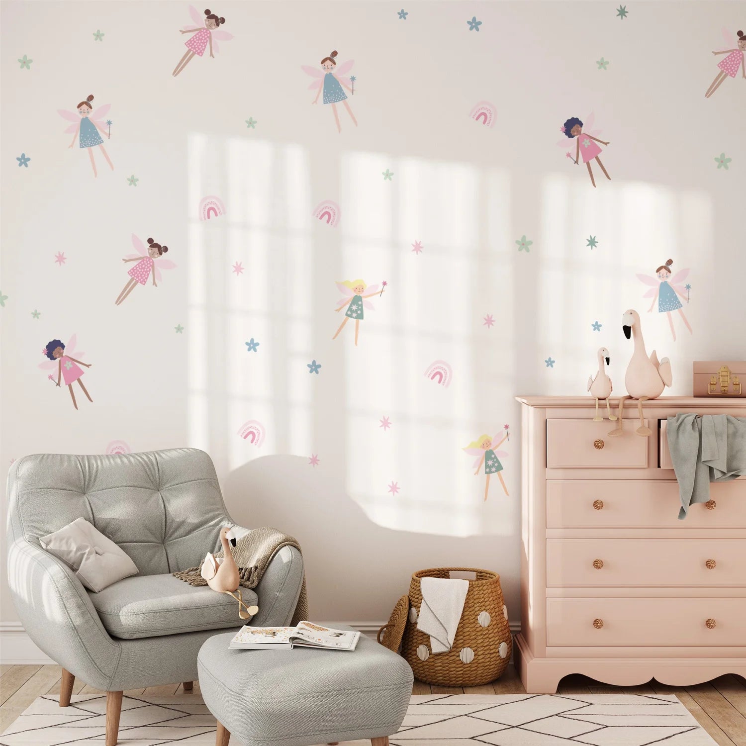 Fairy Wall Decals –Patterned Fairies for Kids' Bedrooms – Cool Kids ...