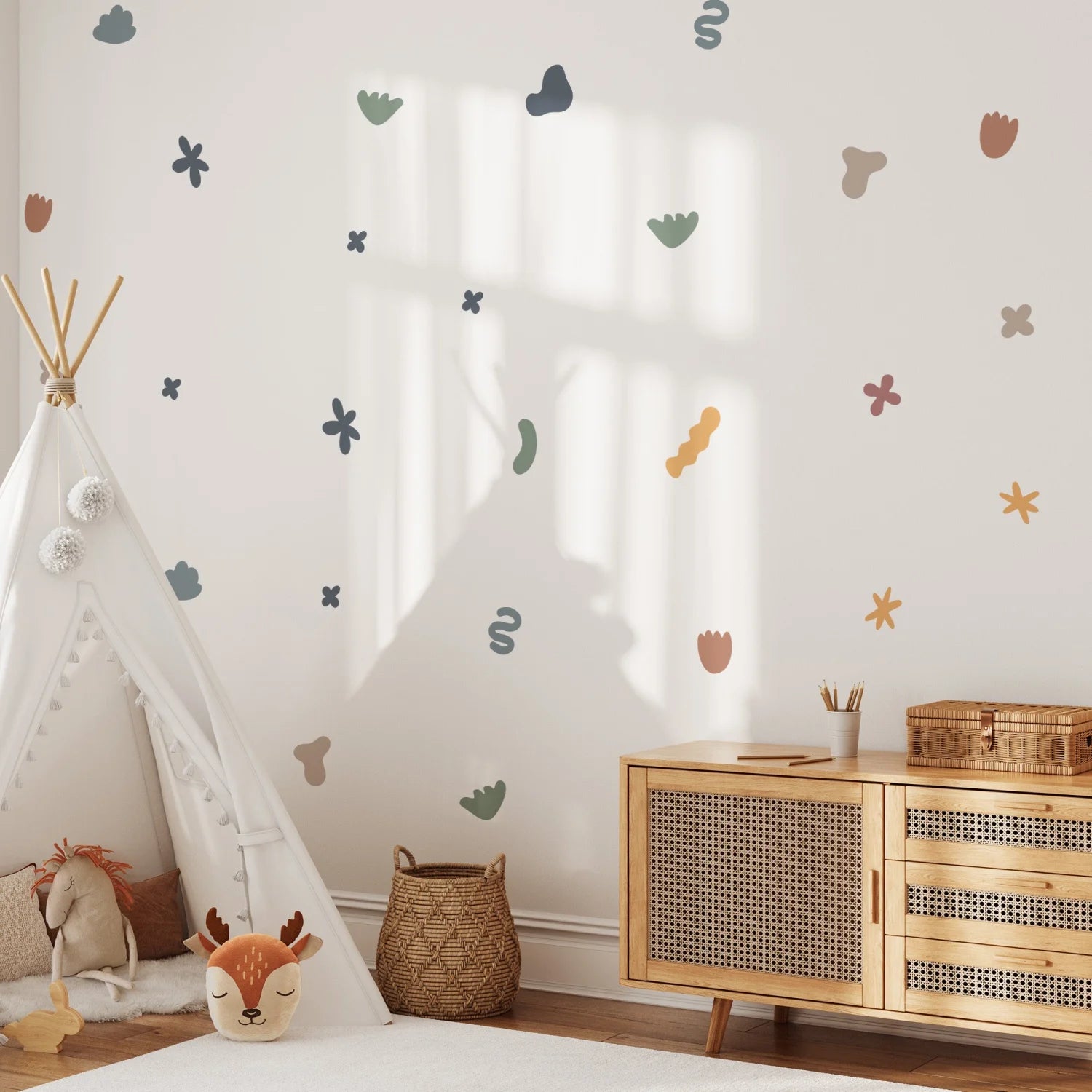 Mixed Shapes Boho Wall Decal | Cool Kids Sticker Co.