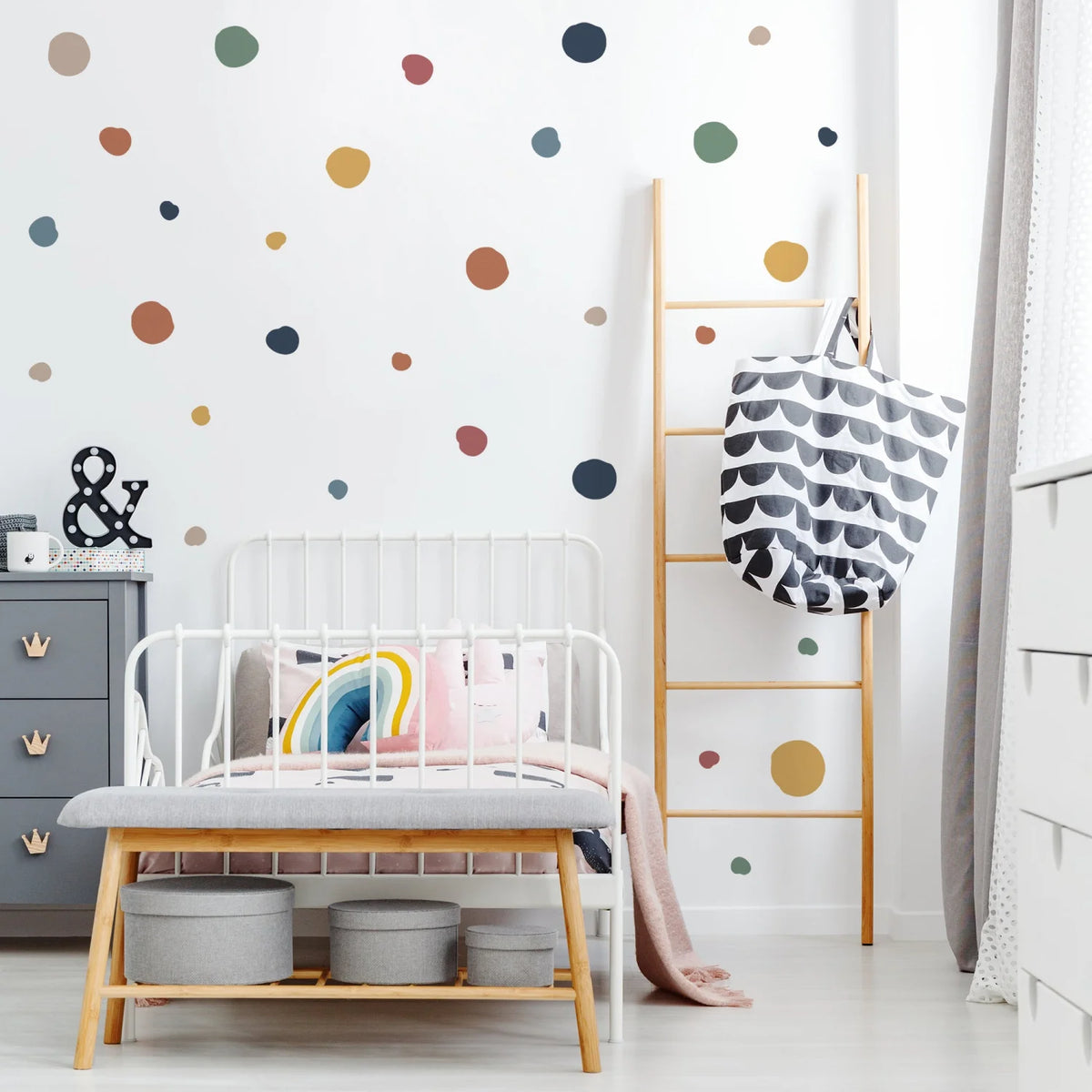 Polka Dot Wall Decals – Colourful Boho Dots for Kids’ Rooms – Cool Kids ...