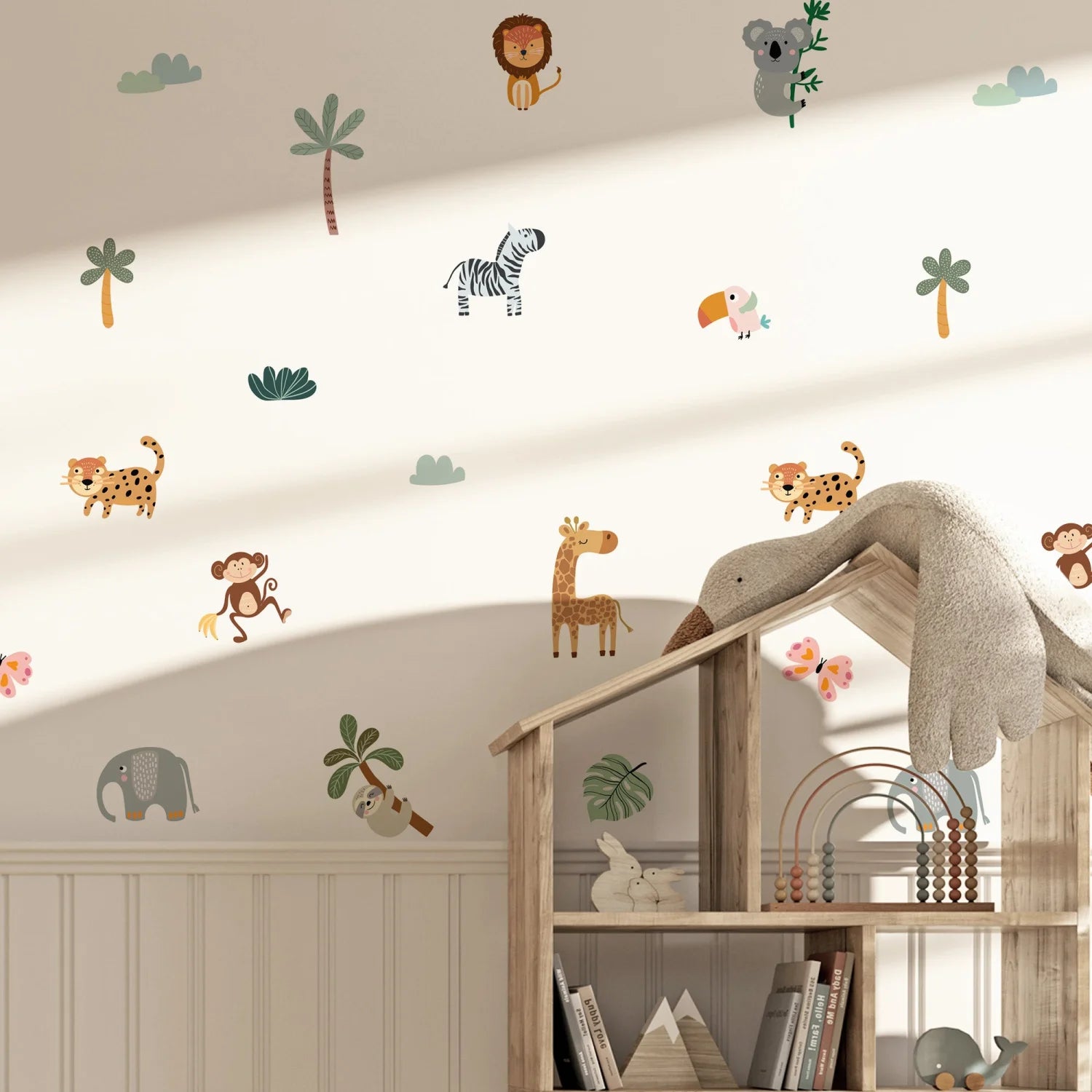 Safari Wall Decals – Playful Animal Set for Kids Rooms – Cool Kids ...
