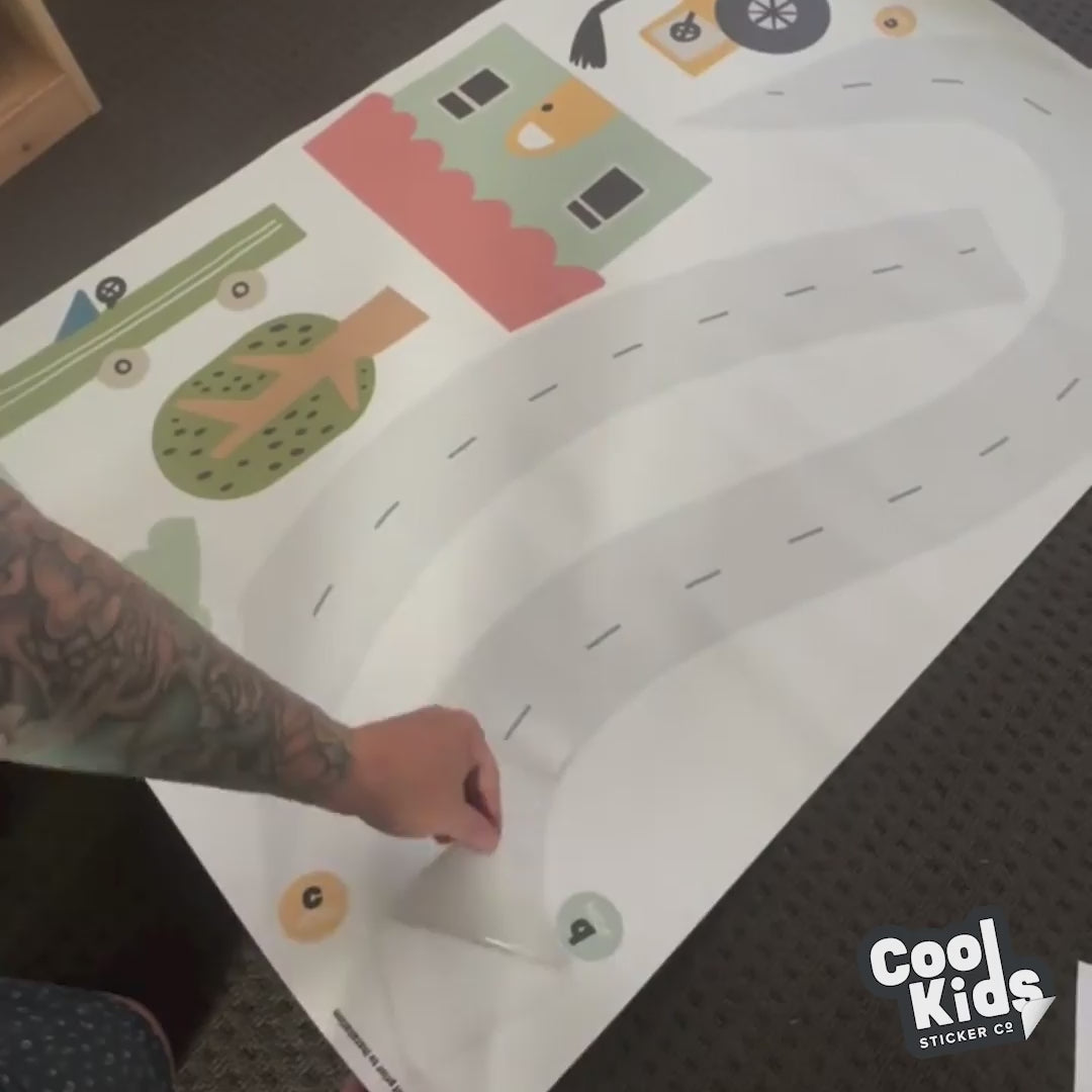 Map and Transport Construction Decals – Cool Kids Sticker Co.