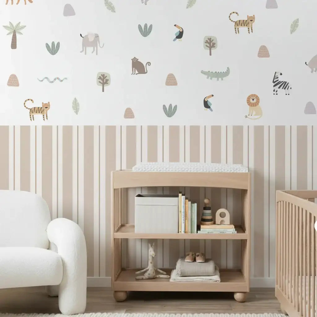 Safari Crew Wall Decals | Neutral Safari Animal Stickers | Cool Kids ...