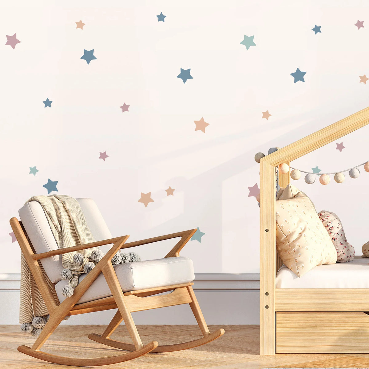 Star Wall Decals – Multicolour Stars for Kids Bedrooms – Cool Kids ...