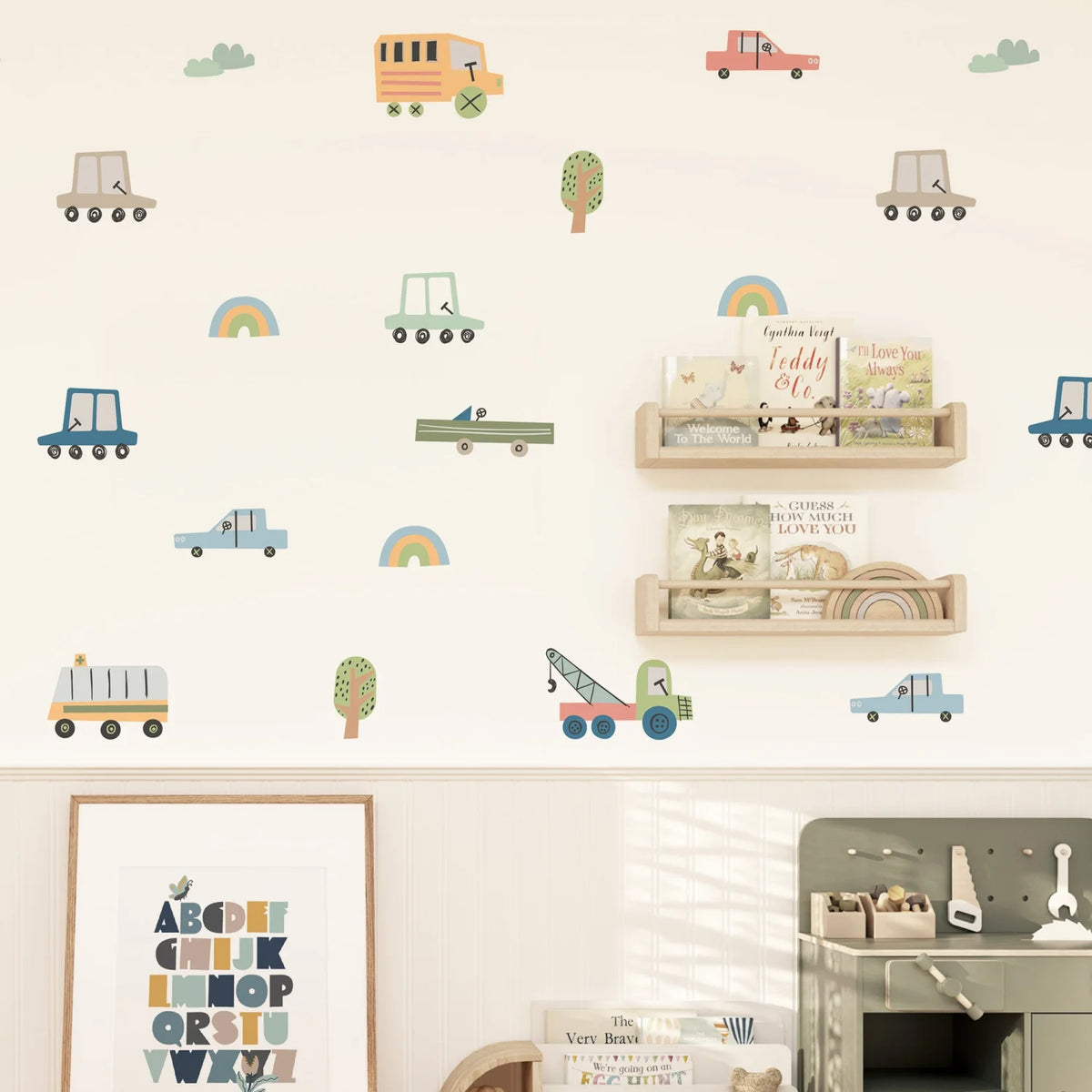 Transport Wall Decals – Classic Vehicles for Kids' Rooms – Cool Kids ...