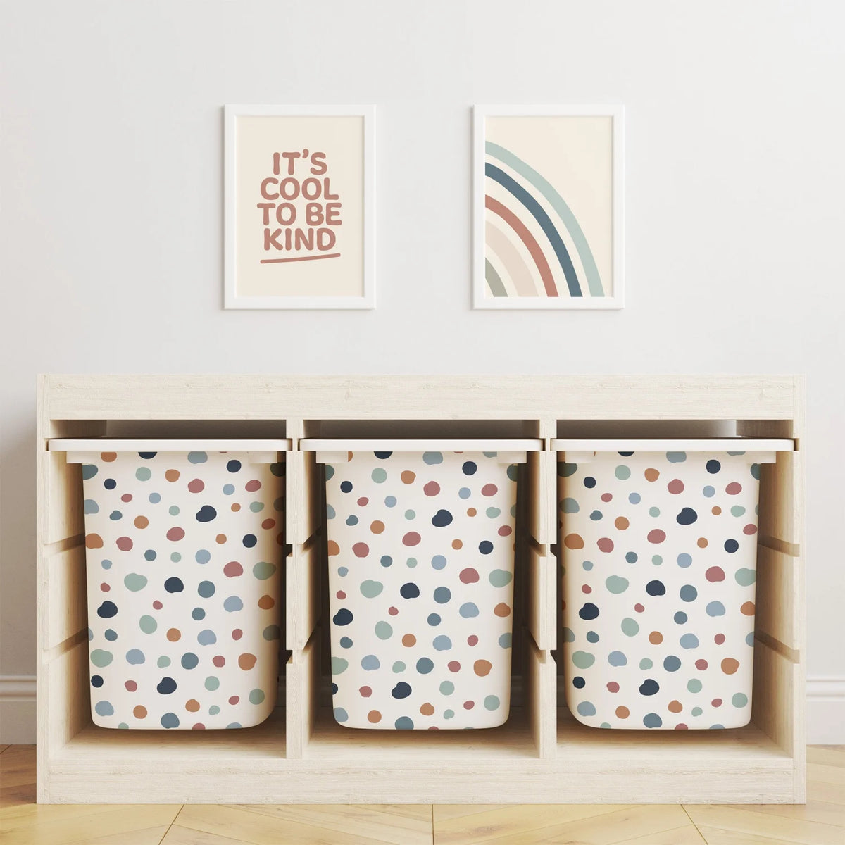 Warm Abstract Dot Stickers for IKEA Trofast Tub Decals – Cool Kids ...