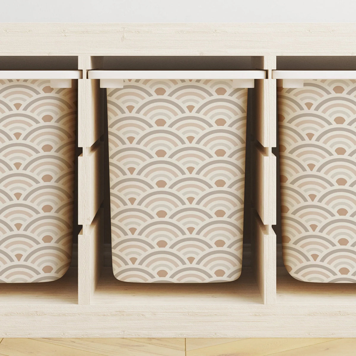 Trofast Tub Arcs Neutral Decals | Cool Kids Sticker Co.